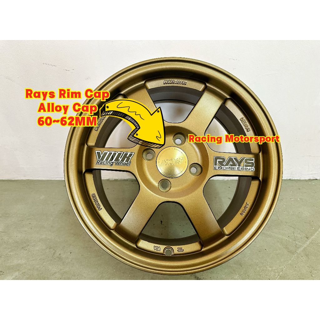 Rays Rim Cap Alloy Ce28 Te37 Ze40 Re30 Auto Option Wheel Cap 60~62MM ...