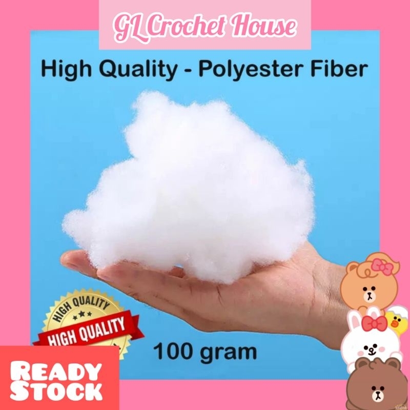 Polyester fiber repack 50/100/200g kapas | Shopee Malaysia