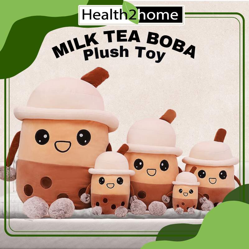 20-70cm Soft Squishy Boba Milk Tea Plush Toy Realistic Bubble Tea Cup ...