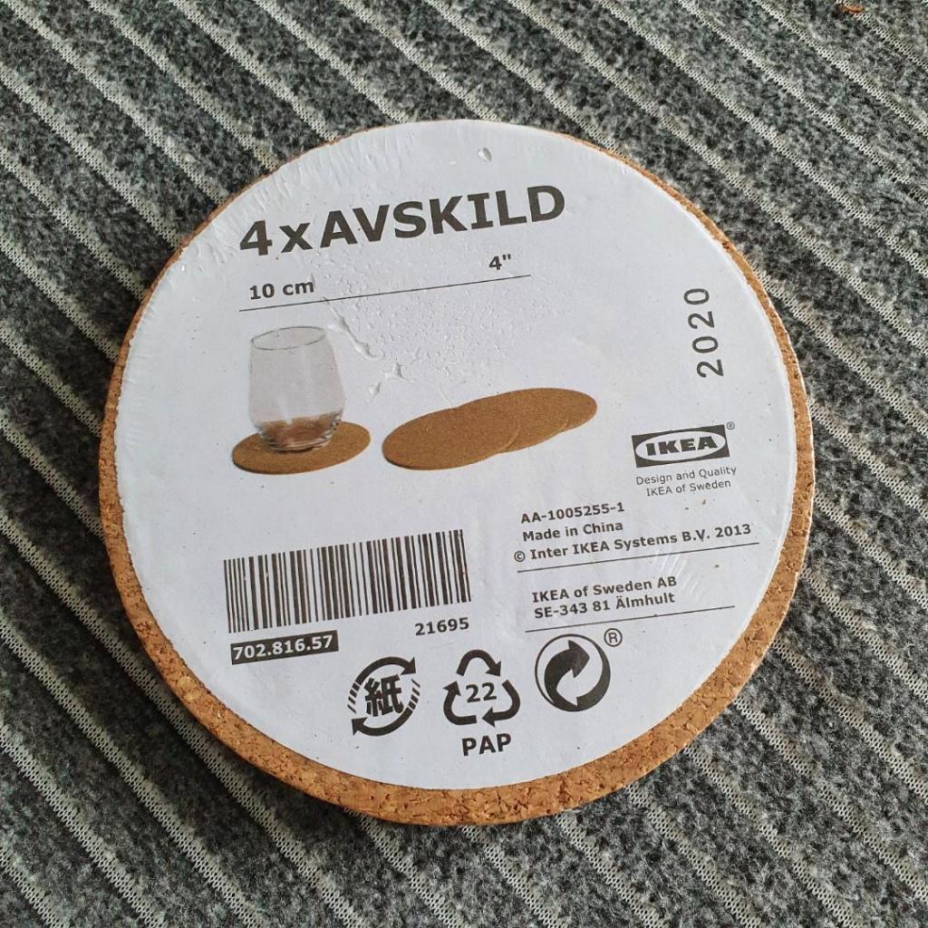 AVSKILD Coaster, cork 10 cm Alas Cawan Meja | Shopee Malaysia
