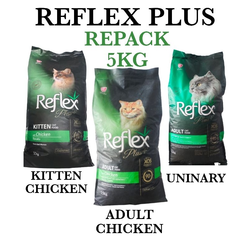 REFLEX PLUS REPACK 5KG CHICKEN/KITTEN/UNINARY/SALMON | Shopee Malaysia