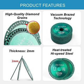 6 In 1 Diamond Cutting Disc Composite Multifunctional Saw Blade 100mm ...