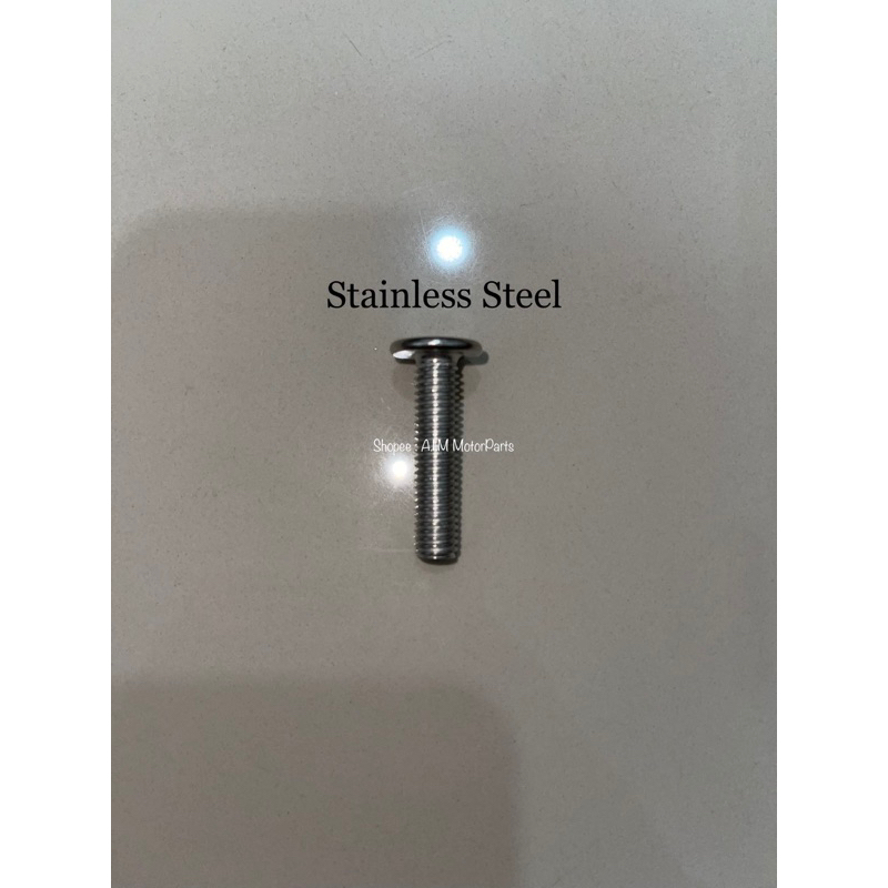 skru/screw disc panjang 35mm M8x30 & M8x35 kepala nipis/leper/flat ...