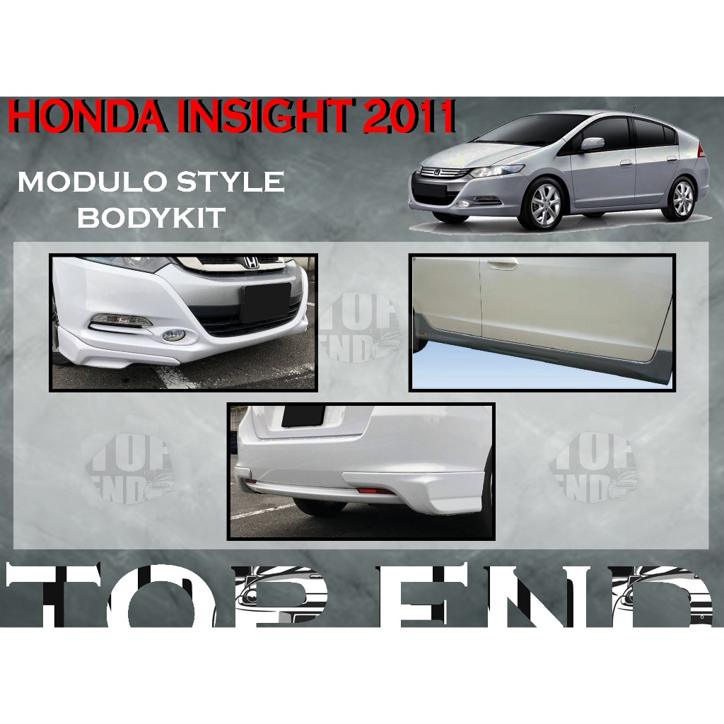 HONDA INSIGHT 2011 MDL FULL SET BODYKIT MDL BUMPER SKIRT LIP FRONT ...
