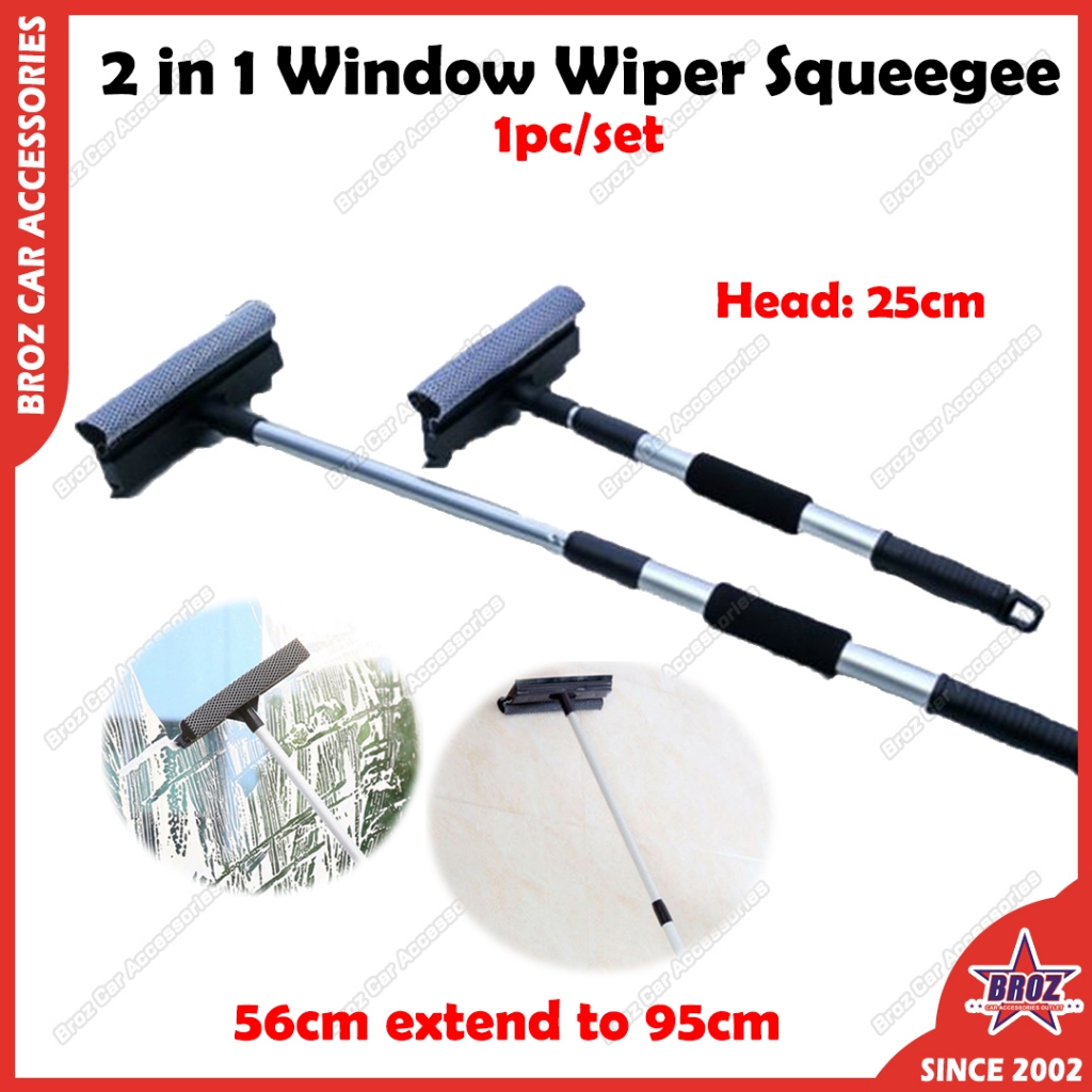 90cm 2 in 1 Window Wiper Squeegee Home Use Car Use DIY Rubber Cleaner ...