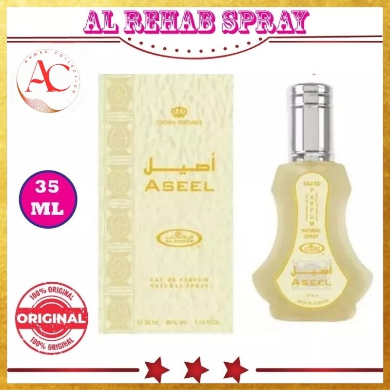 Perfume ASEEL Eau de Parfum (EDP) - 35ml Spray by Al-Rehab | Shopee ...