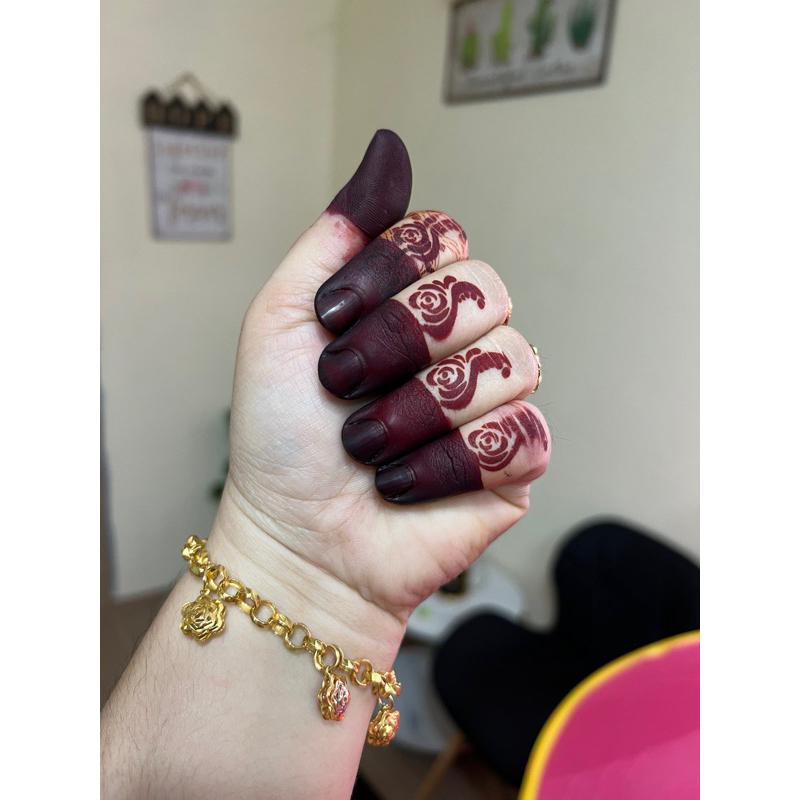 INAI LUKIS /CELOP 100 GRAM KILO DARK MAROON PASTE PEKAT GEBU SENANG ...