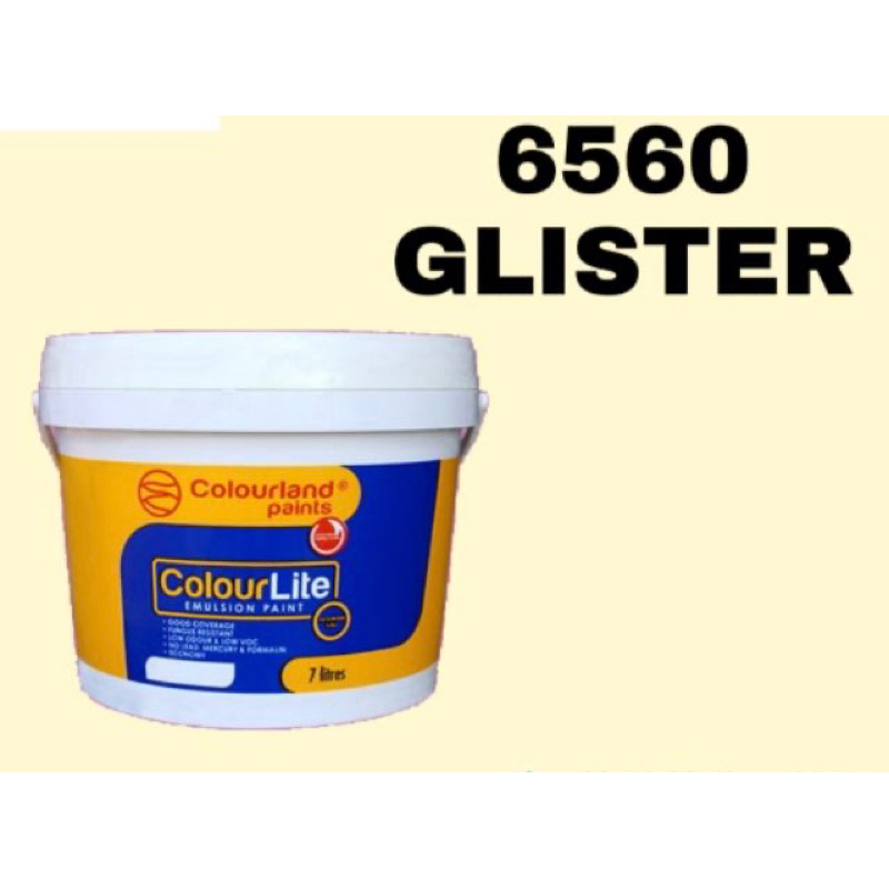 7LITRE COLOURLAND COLOURLITE EMILSION PAINT (6560 GLISTER) | Shopee ...