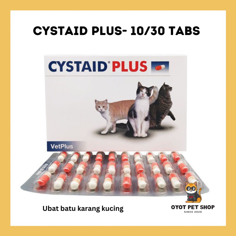 VetPlus- Cystaid Plus Feline Urinary Tract Supplement kucing batu ...