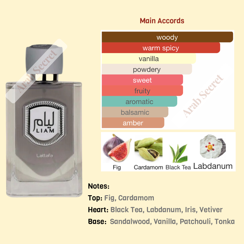Liam Perfume Original Arab Minyak Wangi Parfum by Lattafa Dubai 100ml ...