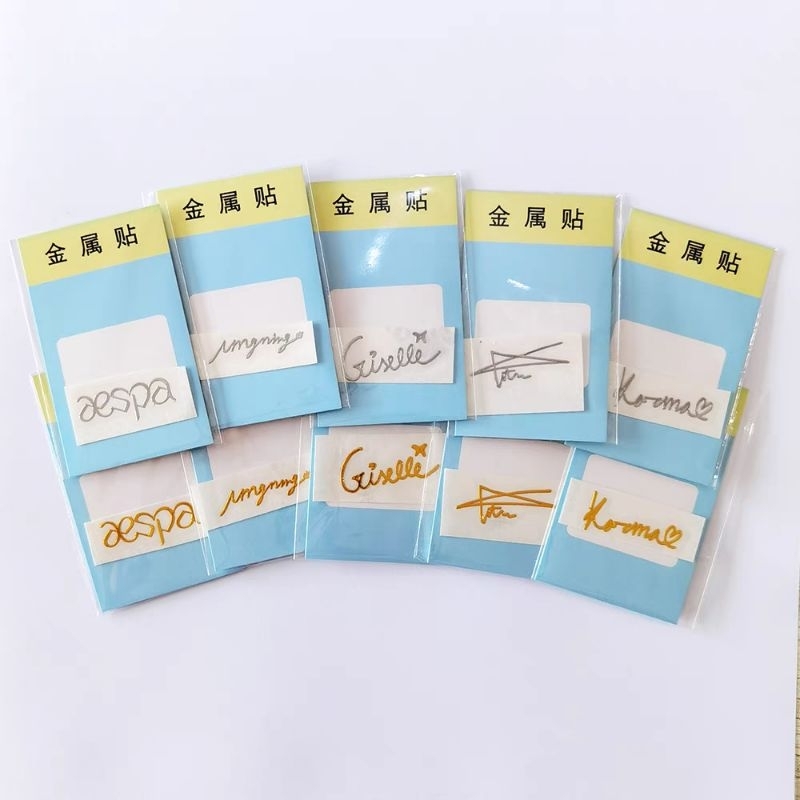 AESPA Signature Sticker (Gold/Silver) Karina/Ning Ning/Giselle/Winter ...