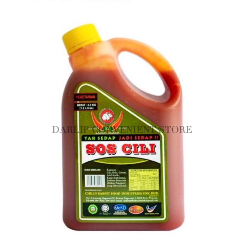 Rabbit Brand Sos Cili Sauce Chilli 兔子牌辣椒酱 素Vegetarian 2kg | Shopee Malaysia