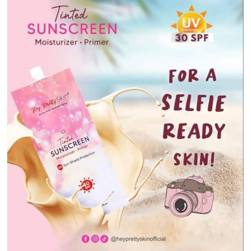 hey pretty skin suncreen tinted 50g | Shopee Malaysia
