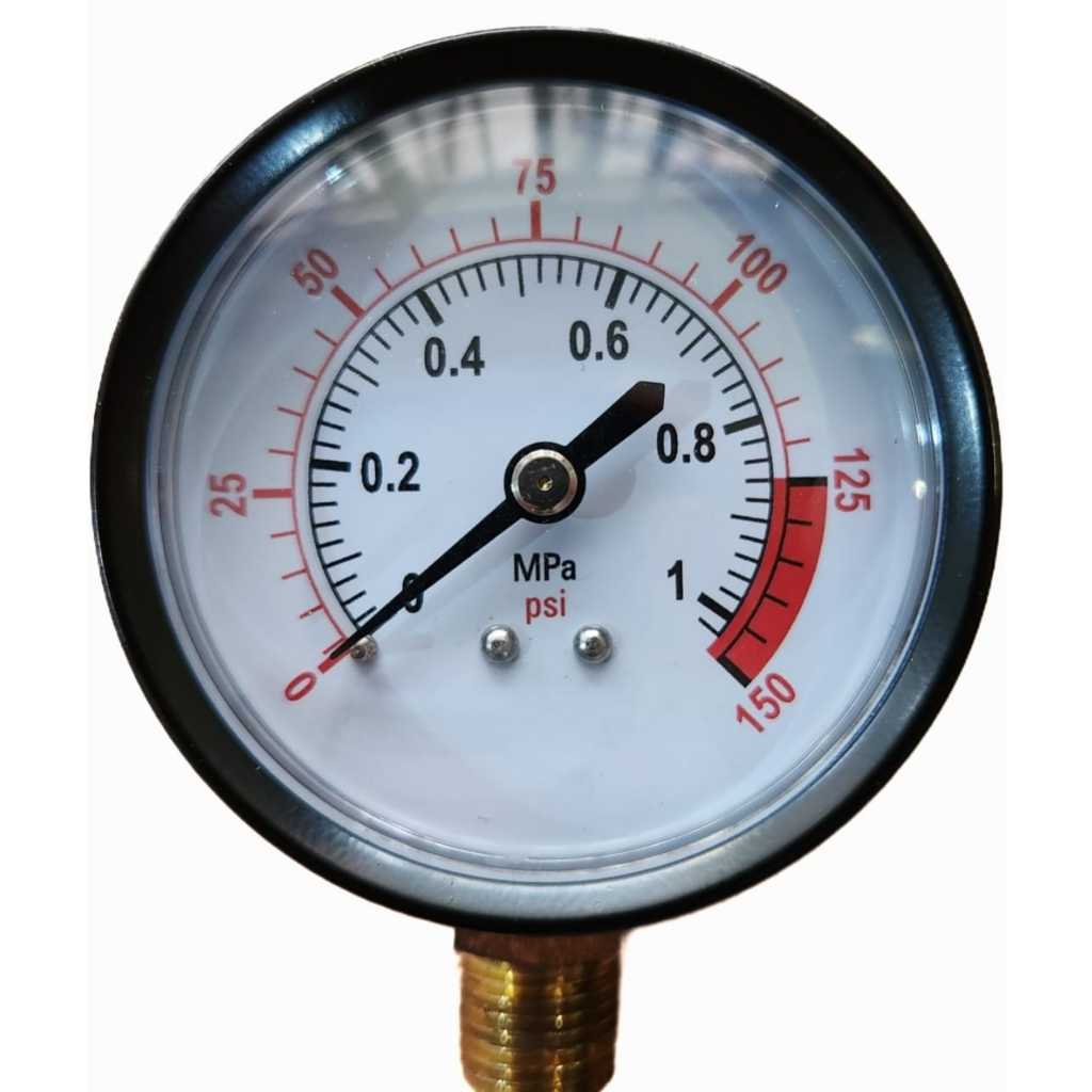 0~150psi 0~1MPa Dual Scale Mechanical Pressure Gauge Water Air Pressure Gauge Meter 1/8 inch ...
