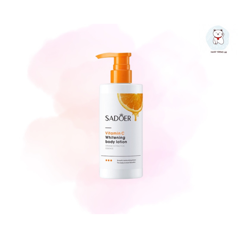 【Rdy Stock现货】SADOER Vitamin C Whitening Body Lotion niacinamide 维生素C美白身体乳水润保湿 250g | Shopee Malaysia