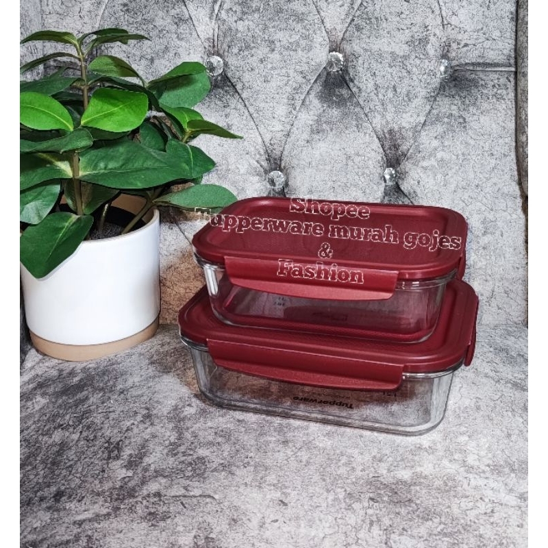 TUPPERWARE CANISTER PREMIA GLASS | Shopee Malaysia