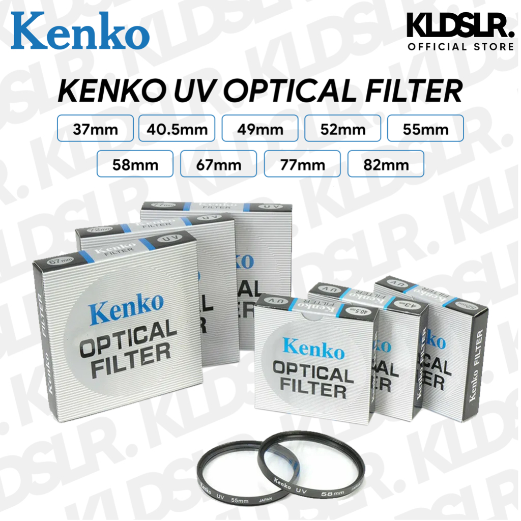 Kenko UV Lens Filters (37mm/ 40.5mm/ 49mm/ 52mm/ 58mm/ 67mm/ 77mm/ 82mm ...