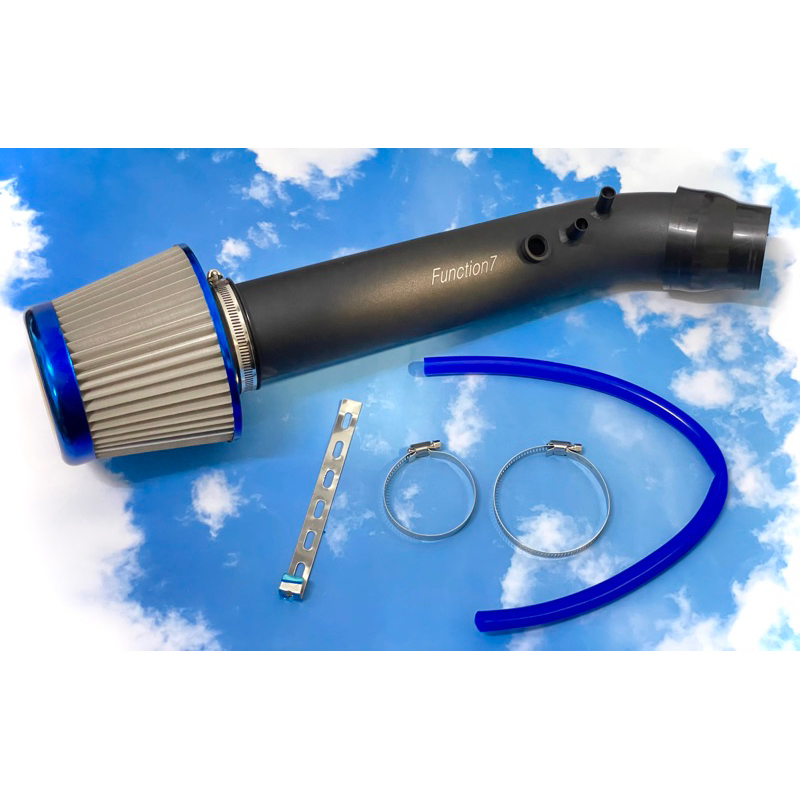 (Combo Set)Aluminium Silver/Matte Black Long Ram Pipe 76mm 3'' PROTON ...