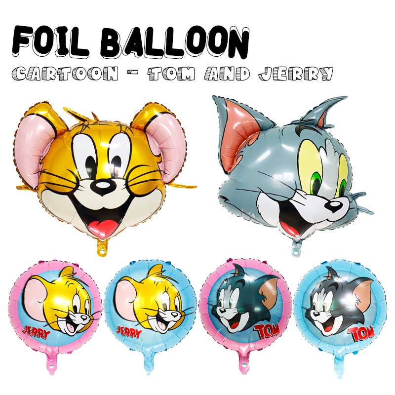 [PANDA] Tom and Jerry Cartoon Foil Balloon Tom and Jerry Balloon for ...