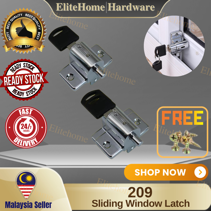 【EliteHome】 (1 Pc) 209 Sliding Window Push Lock Latch Children's ...