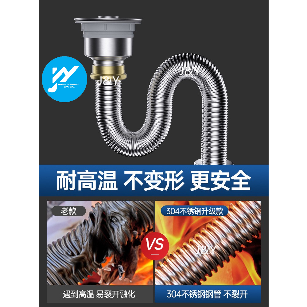 2 1/2”x 1 1/2” 40mm Wash Basin Pipe Plumbing Kitchen Sewer Pipe Basin ...