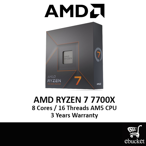 AMD RYZEN 7 7700X 8 CORES 16 THREADS PROCESSOR | Shopee Malaysia
