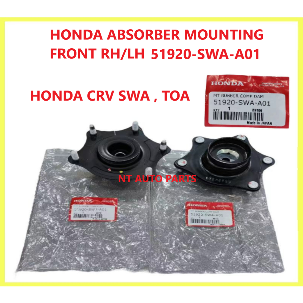 100% ORIGINAL HONDA CRV SWA 2007-2012 TOA 2013-2018 SHOCK ABSORBER MOUNTING FRONT (51920-SWA-A01 ...