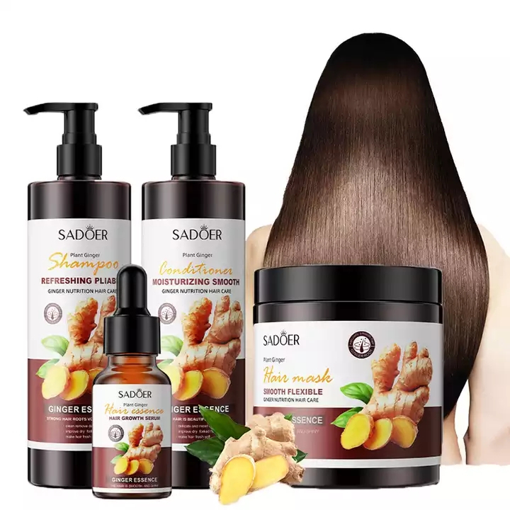 Sadoer 3in1 Ginger Organic Natural Gentle Hair Care Shampoo Conditioner