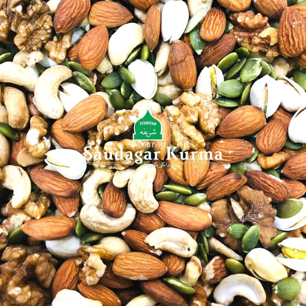 Customize Mix Nuts Raw / Campuran Kekacang / Snek Berkhasiat / Snek ...