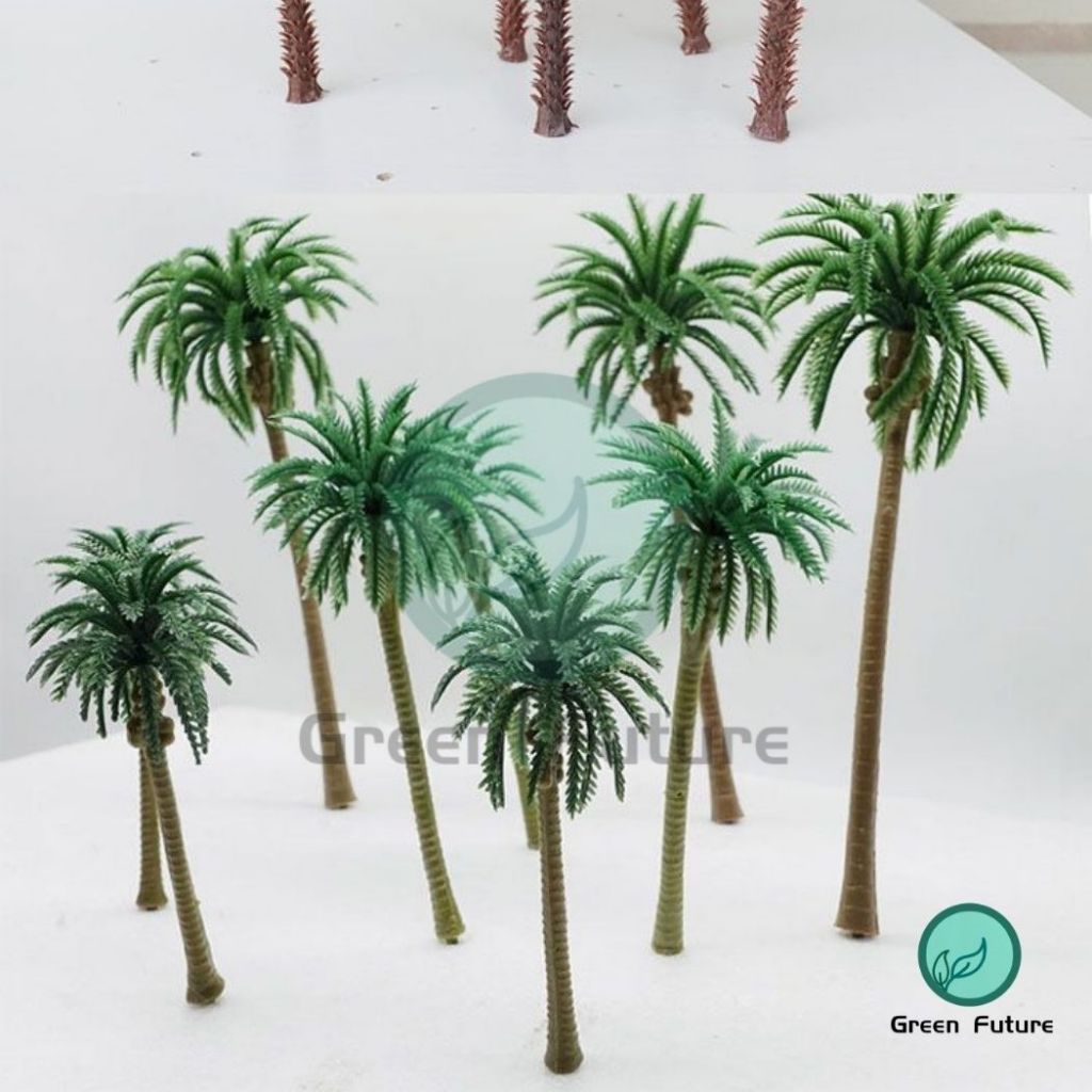 mini Artificial Model Tree Diorama Palm Tree Coconut Tree Miniature ...