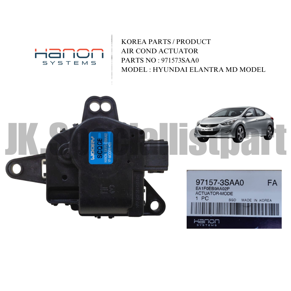 AIR COND ACTUATOR SWITCH RIGHT SIDE _ KOREA PART (HANON) [97157-3SAA0 ...