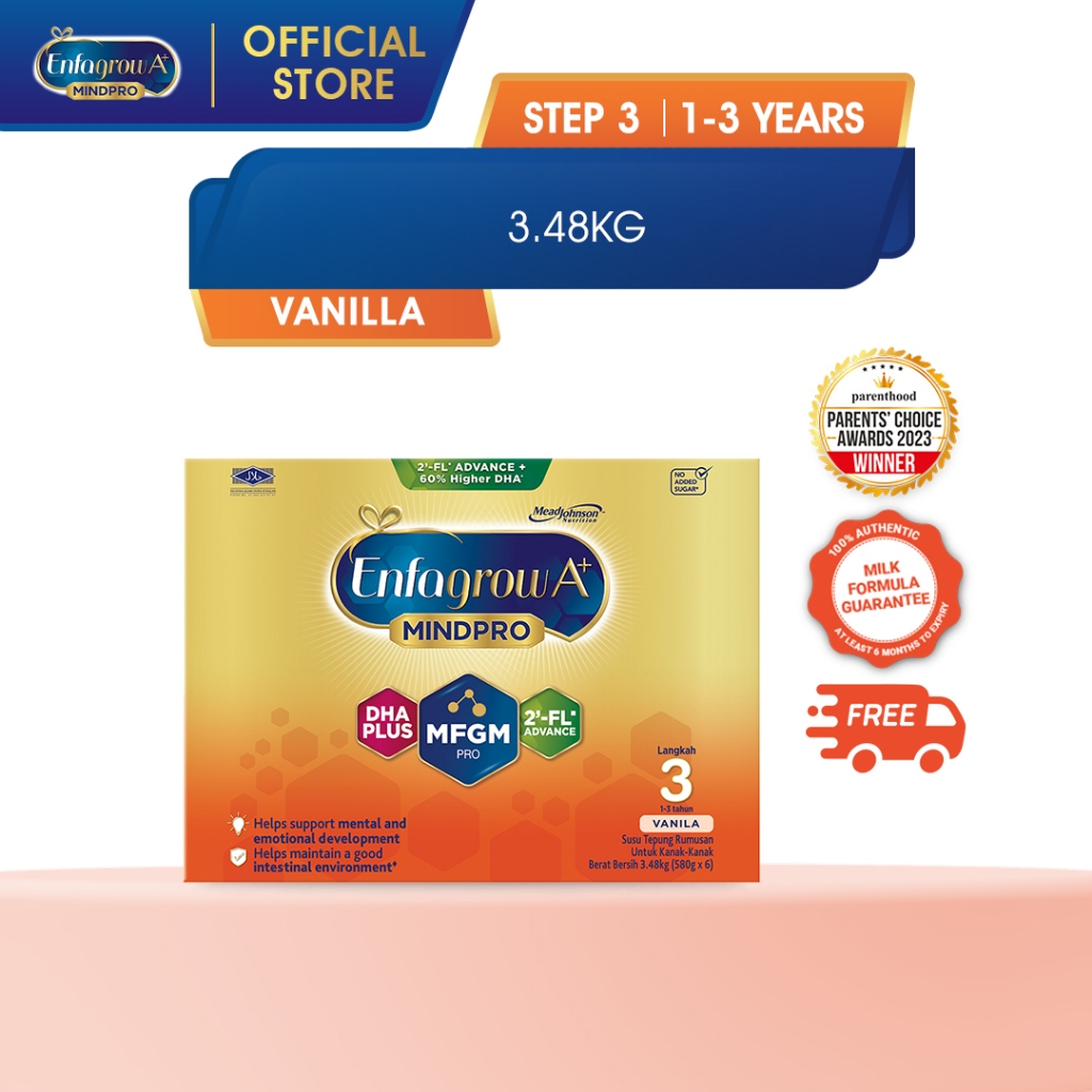 Enfagrow A+ Step 3 - Vanilla Milk Formula Powder (3.48kg) | Shopee Malaysia