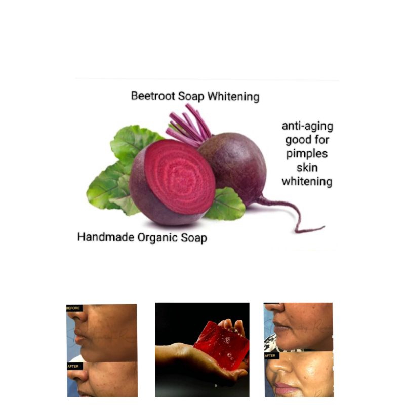 Beetroot Soap Whitening, 💯 homemade , | Shopee Malaysia
