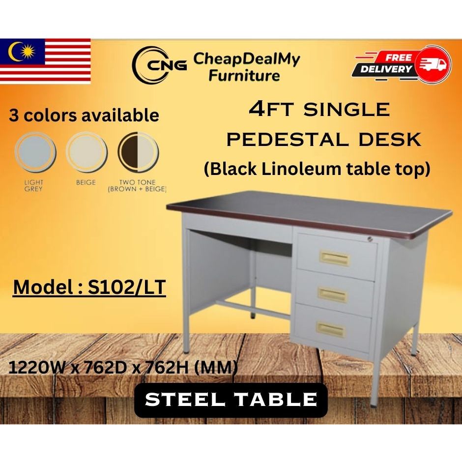 CheapDeal black linoleum table top steel table/ meja besi 6 models/school office table/warehouse ...