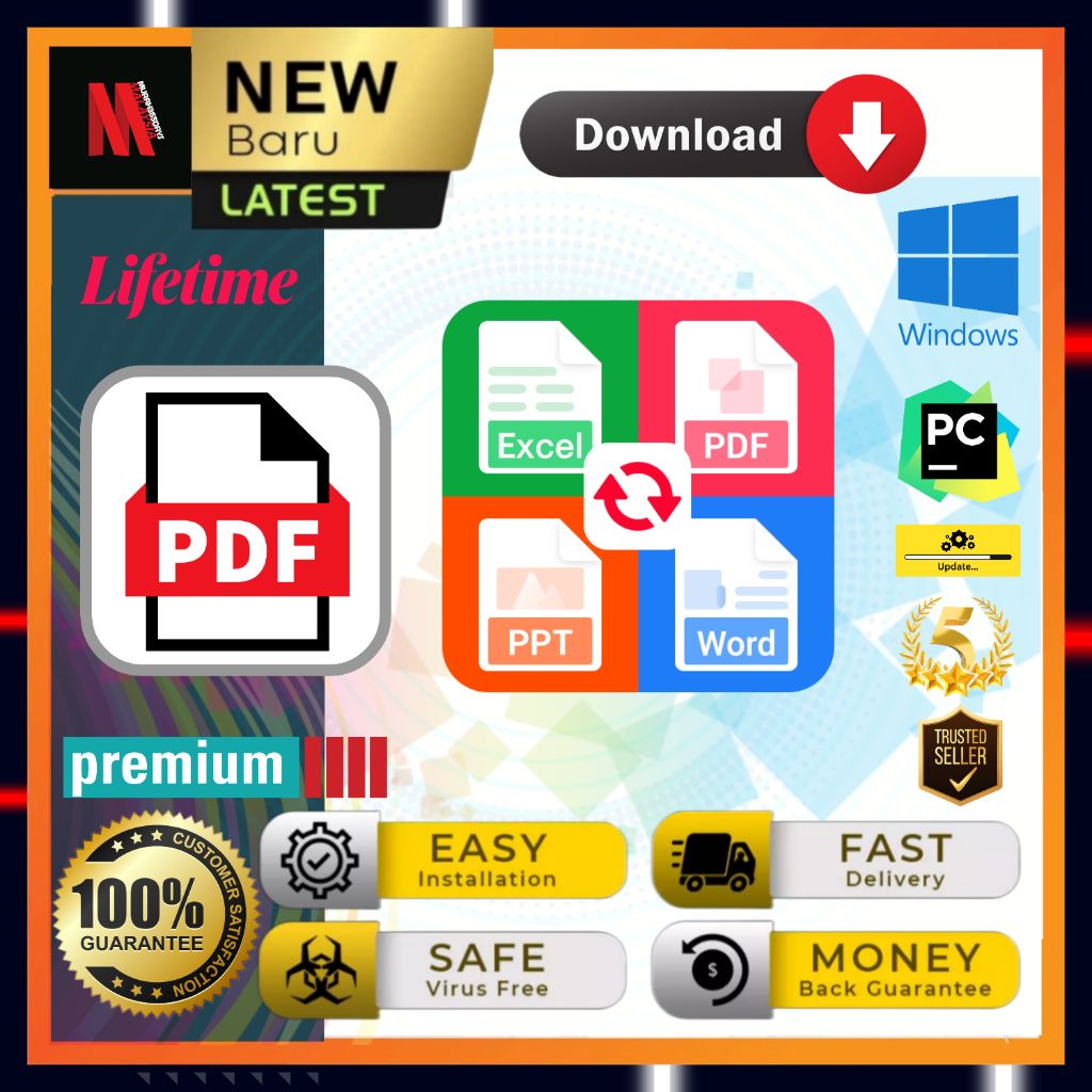 PDF CONVERT TO WORD, EXCEL + POWERPOINT WINDOWS | UNLIMITED DEVICES ...
