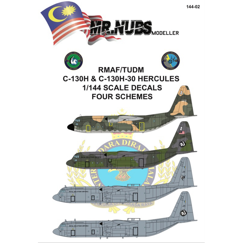 1:144 scale TUDM/RMAF C-130 Hercules Decal | Shopee Malaysia