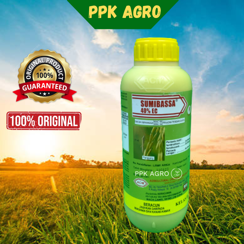 1L SUMIBASSA 40% EC ACM fenitrothion fenobucarb Racun Kesing Racun Bena Racun Ulat Padi ...