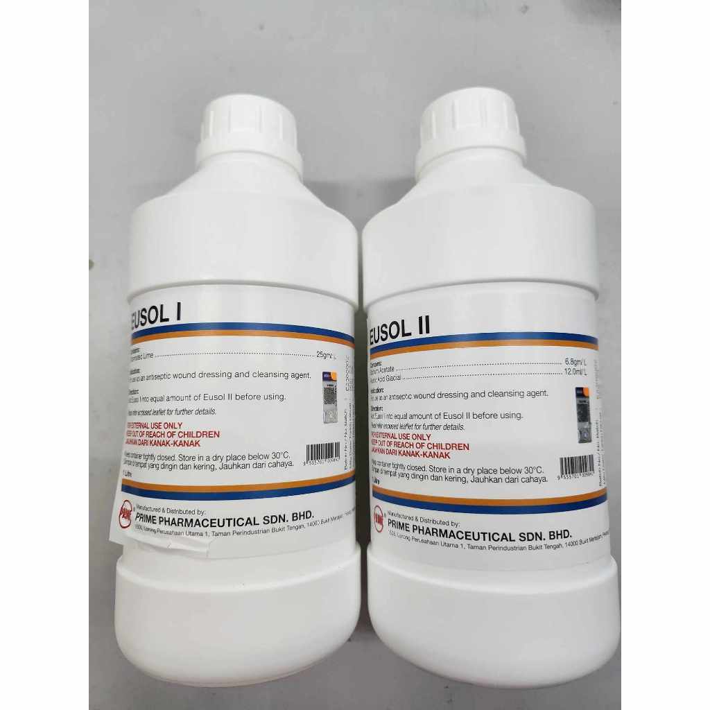 (EXP:6/2025) EUSOL SOLUTION I & II (1 Litre Per Btl) | Shopee Malaysia