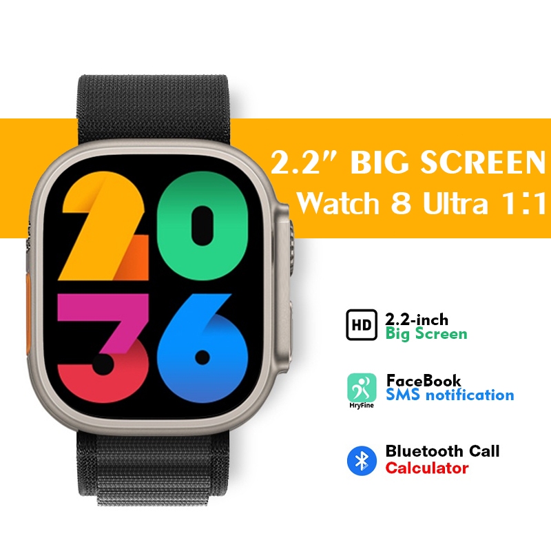 T900 Ultra 2024 i9 Ultra Smart Watch 2.2inch BIG Ultra Series 8 sports watch Bluetooth call ...