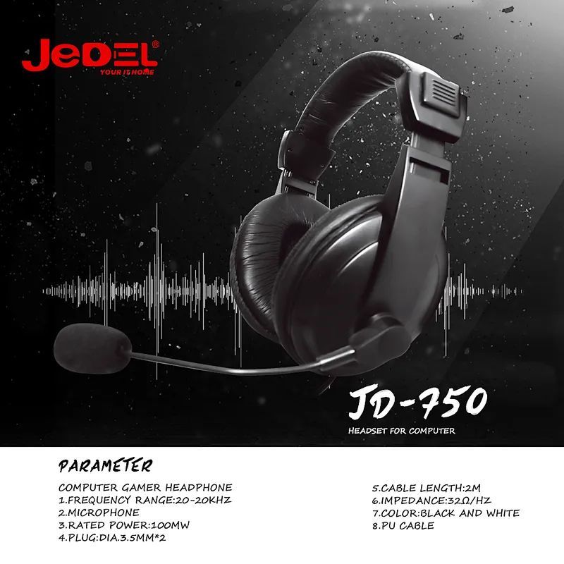 GAMING EXTRA BASS JEDEL Gaming Headset Earphone Wired Gamer Headphone ...