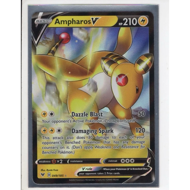 Ampharos V 049/185 pokemon card | Shopee Malaysia