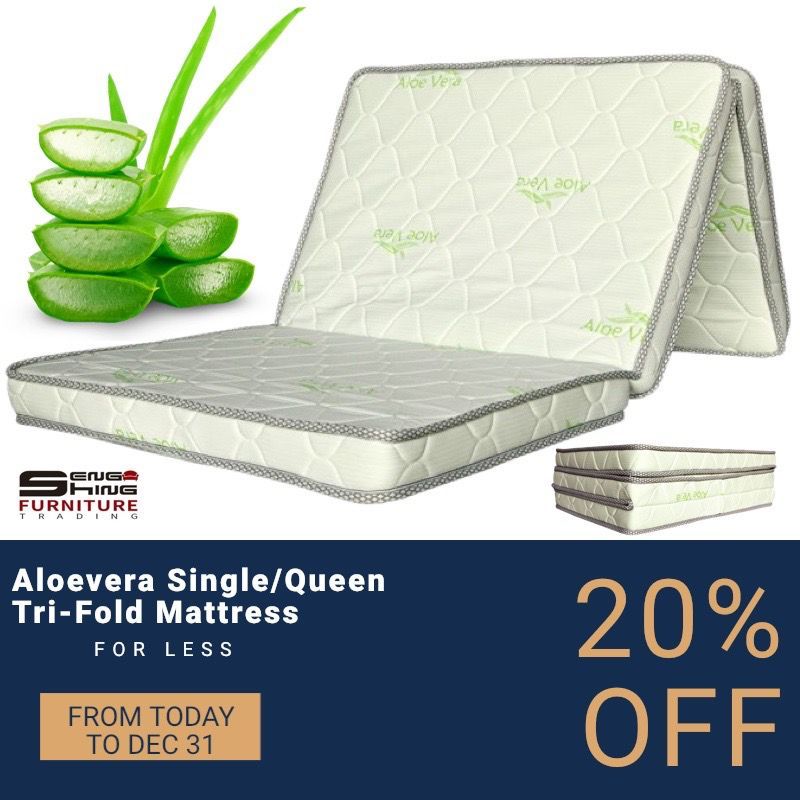 Ready Stock SENG HING Tri-Fold 3'' Latex Feel Foam Tilam Lipat Mattress ...