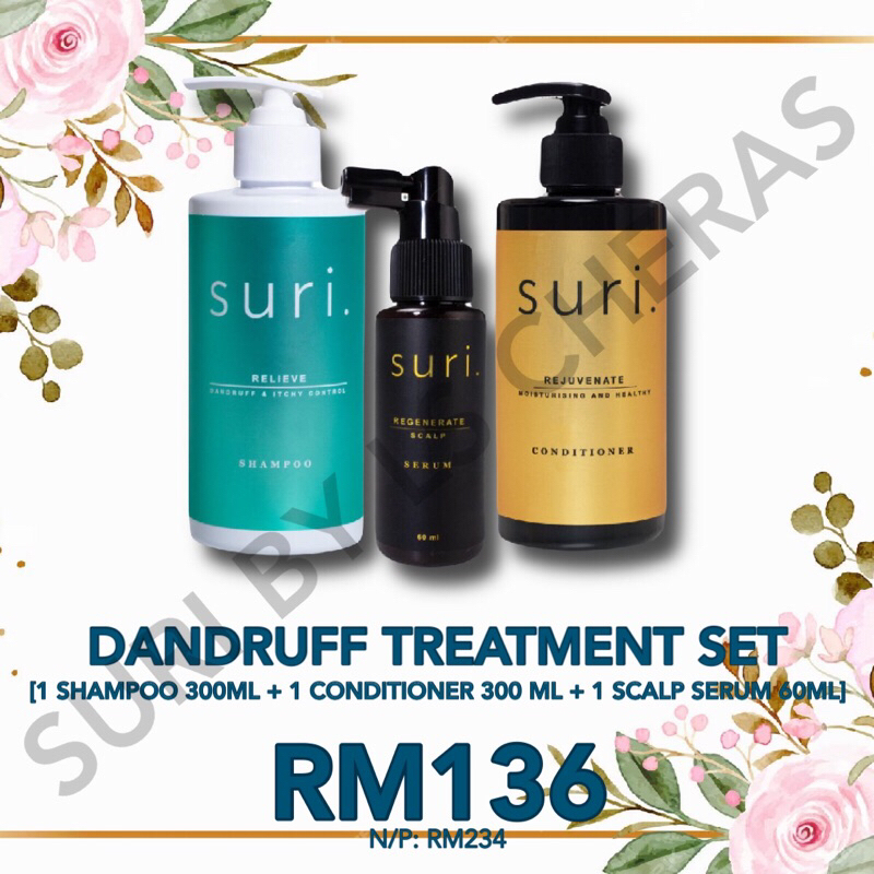 🌹3 in 1 set SURI by Lisa Surihani Dandruff Treatment Set [1 SHAMPOO + 1 ...