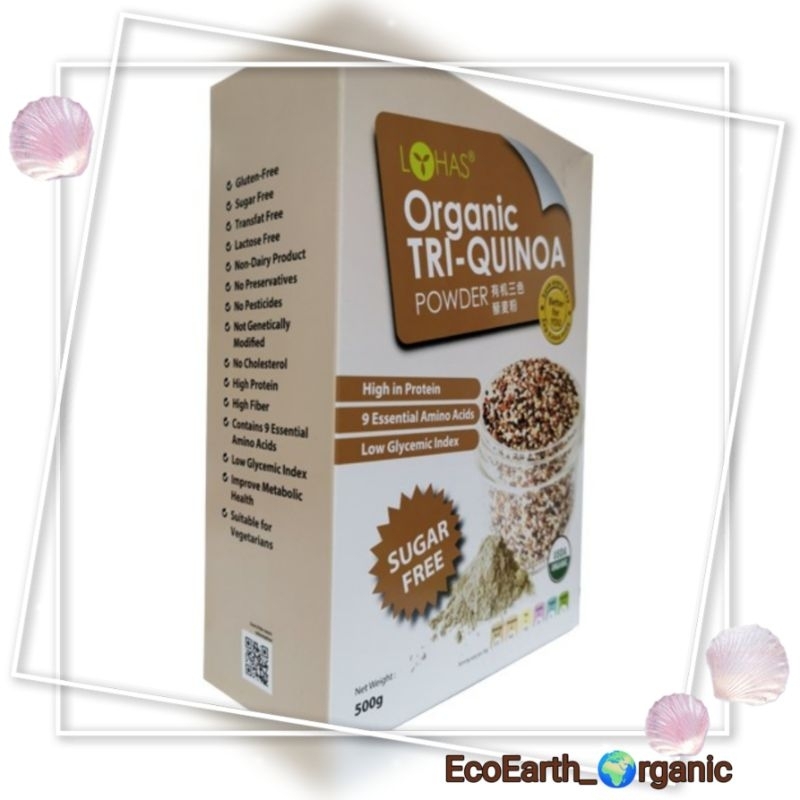 LOHAS Organic Tri-Quinoa Powder 500g Exp:12/2025 有机三色藜麦粉 | Shopee Malaysia