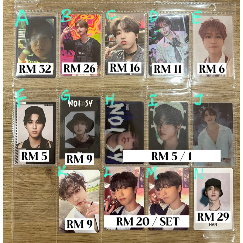 Stray Kids Han Jisung Photocards Official (E~K) | Shopee Malaysia