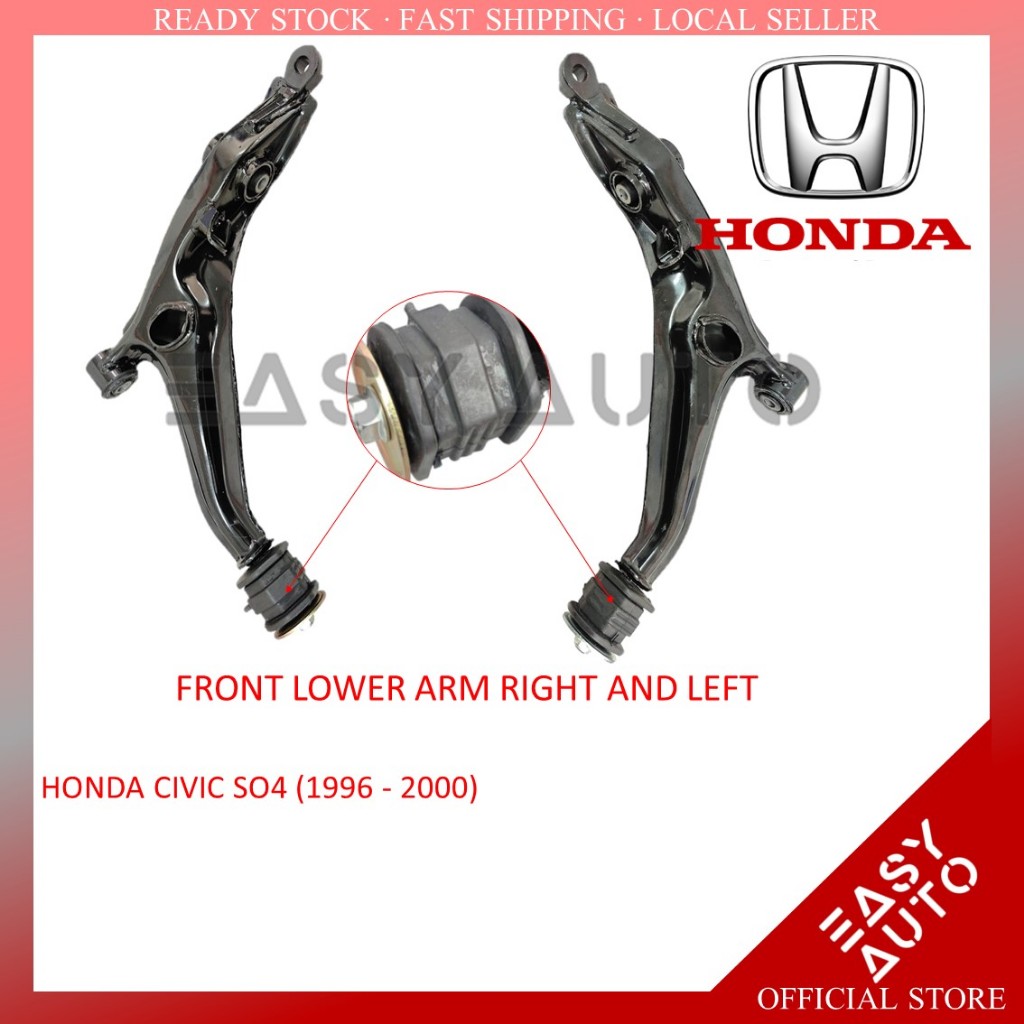 1SET 2 PIECES !! HONDA CIVIC SO4 (1996-2000) - FRONT LOWER ARM RIGHT ...