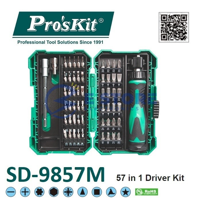 Pro'sKit SD-9857M 57 in 1 Driver Kit (Taiwan) | Shopee Malaysia