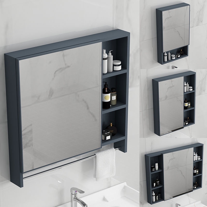 Bathroom Wall-Mounted Cabinet Mirror With Shelf Bathroom Storage ...