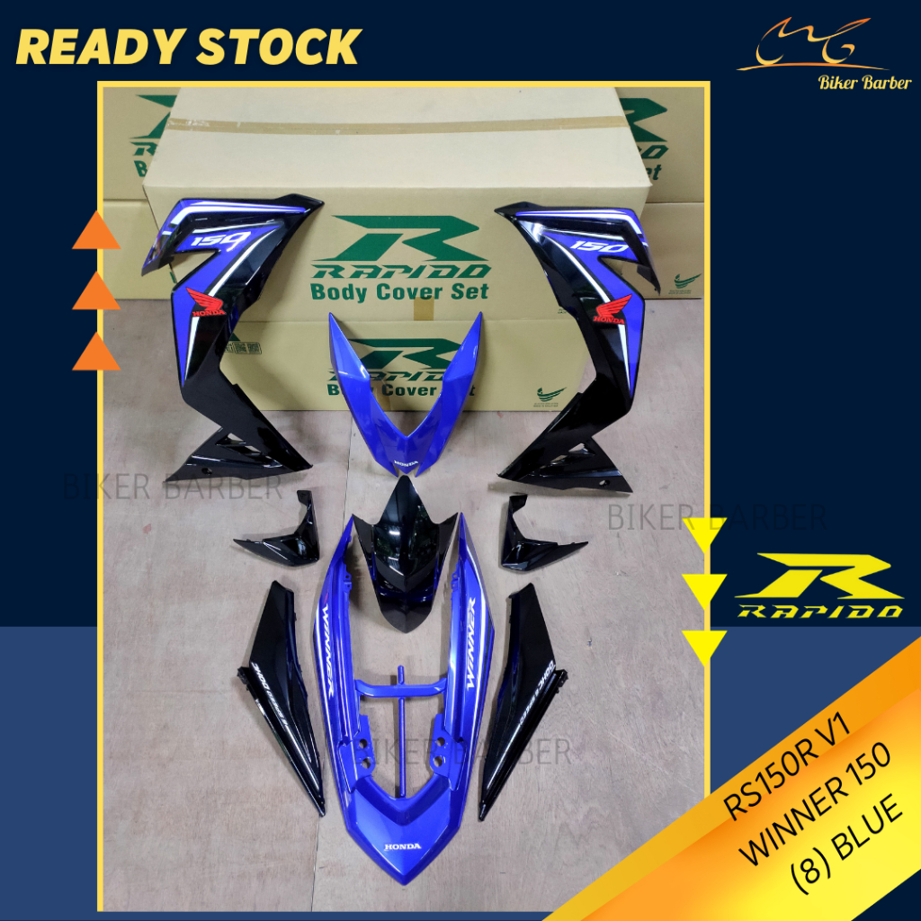 [READY STOCK] COVERSET/BODYSET HONDA RS150/RS150R V1 WINNER 150 (8 ...