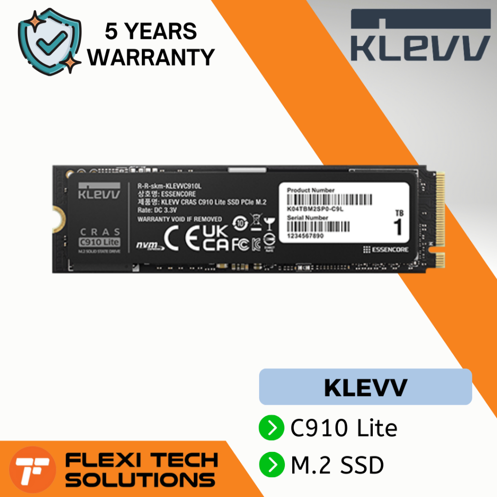 Flexi Tech KLEVV C910 Lite M.2 NVMe PCIe Gen4x4 SSD - 1TB | Shopee Malaysia
